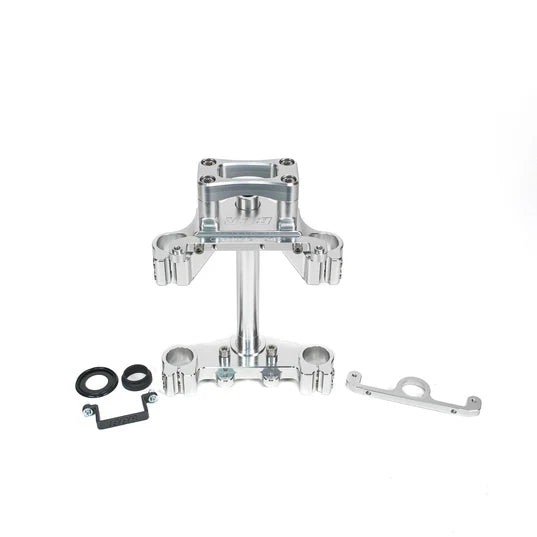 CRF110/CRF125F/FB Triple Clamp Kit (Upper and Lower Clamps) - Silver ...