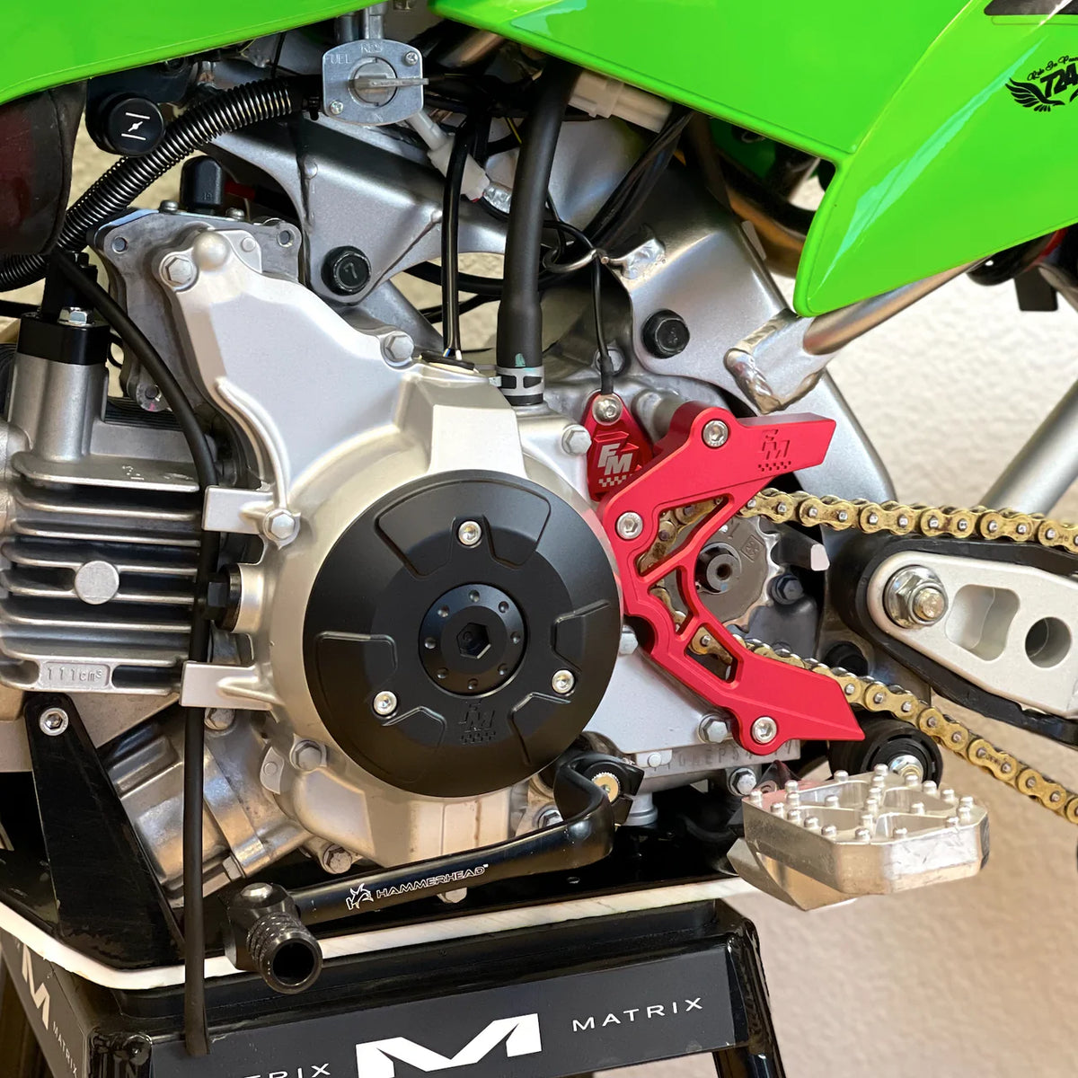 FASTER MINIS KLX110 SPROCKET GUARD - BLUE – Ozminis Motorsport